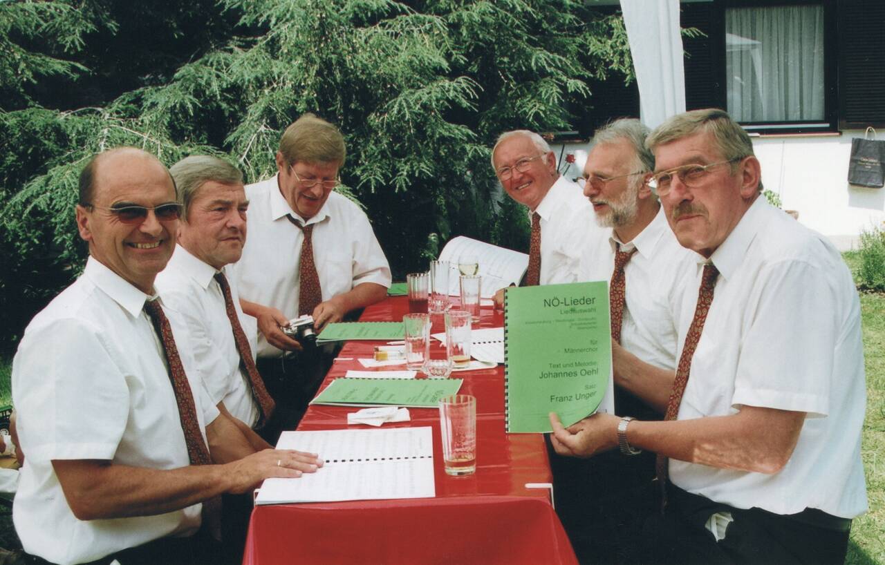 Geburtstagsständchen für Frau Renate Oehl im Sommer 2005